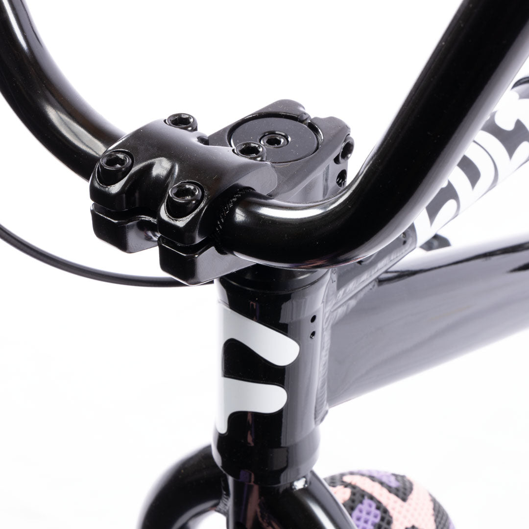 Cult Juvenile 18" BMX Bike 2024 Black, Purple Tyres | Cult