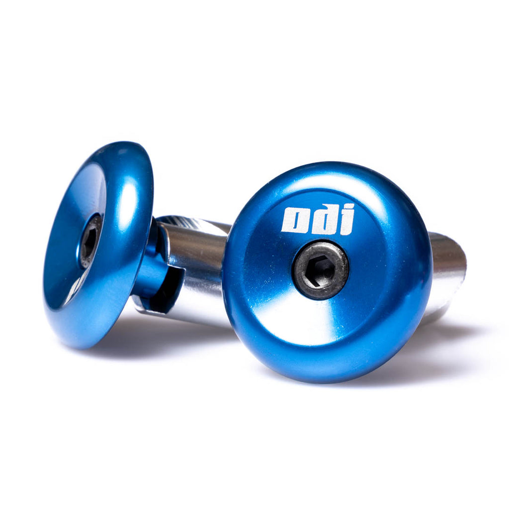 ODI Aluminium Bar Ends - Blue | ODI BMX | Backyard BMX