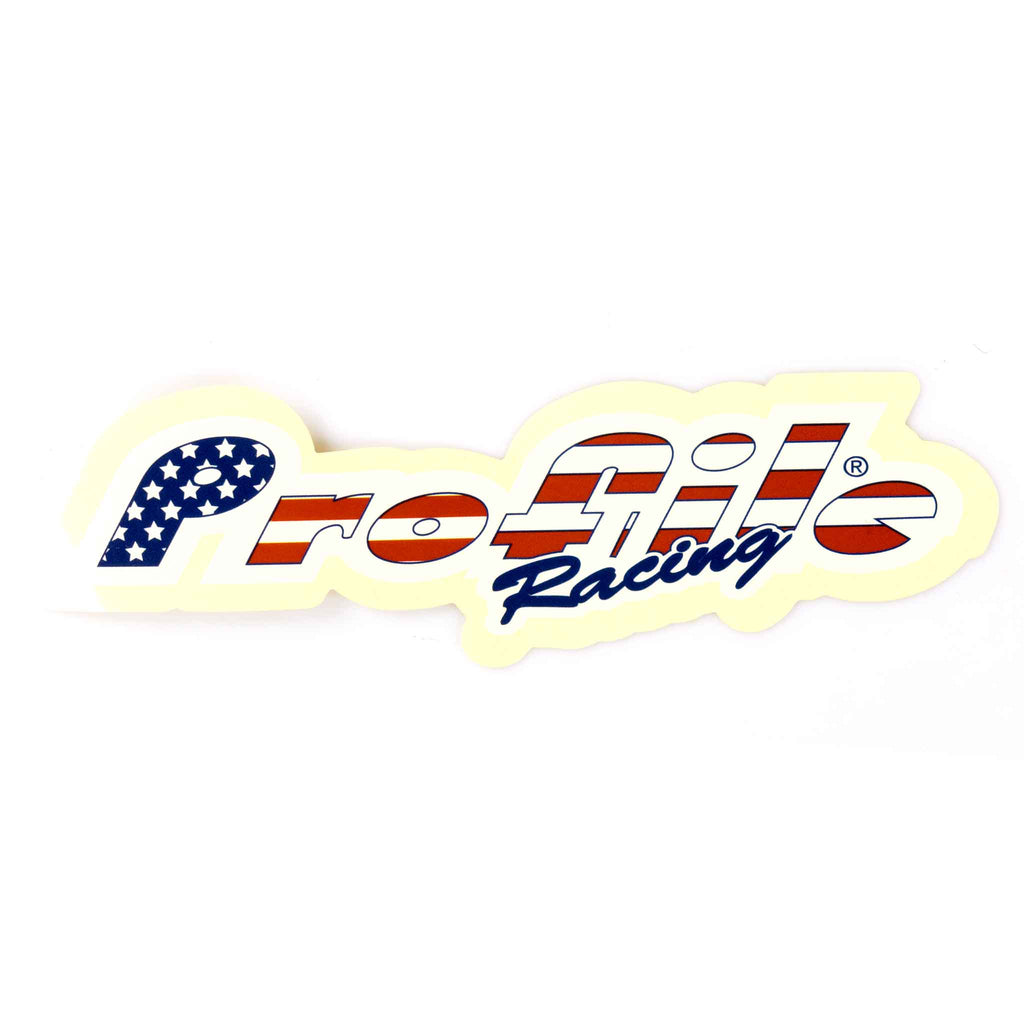 Profile Racing Large Logo Sticker - Stars And Stripes