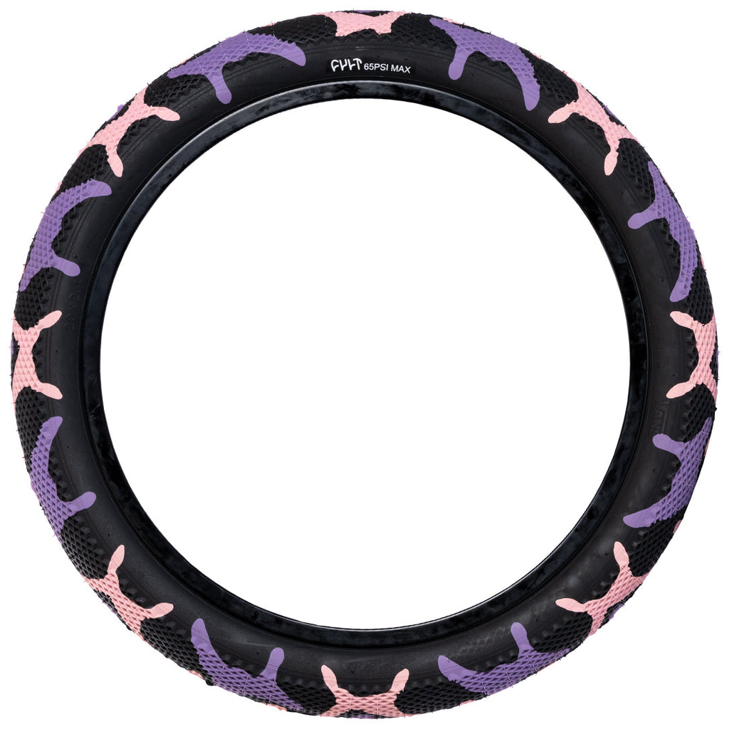 Cult 26" Vans Tyre - Purple Camo 2.1" | Cult BMX | Backyard BMX