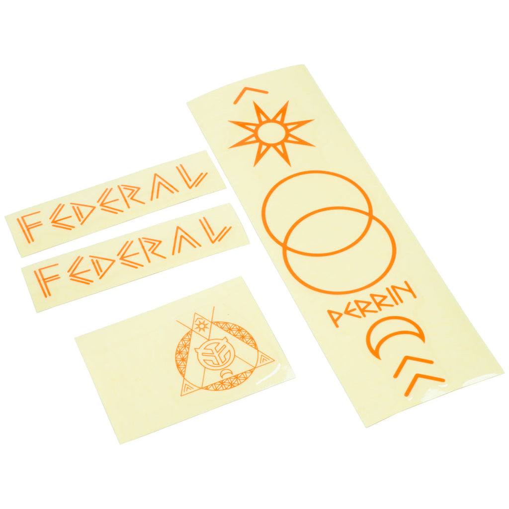Federal Perrin ICS2 Frame Sticker Set - Orange – Backyard BMX