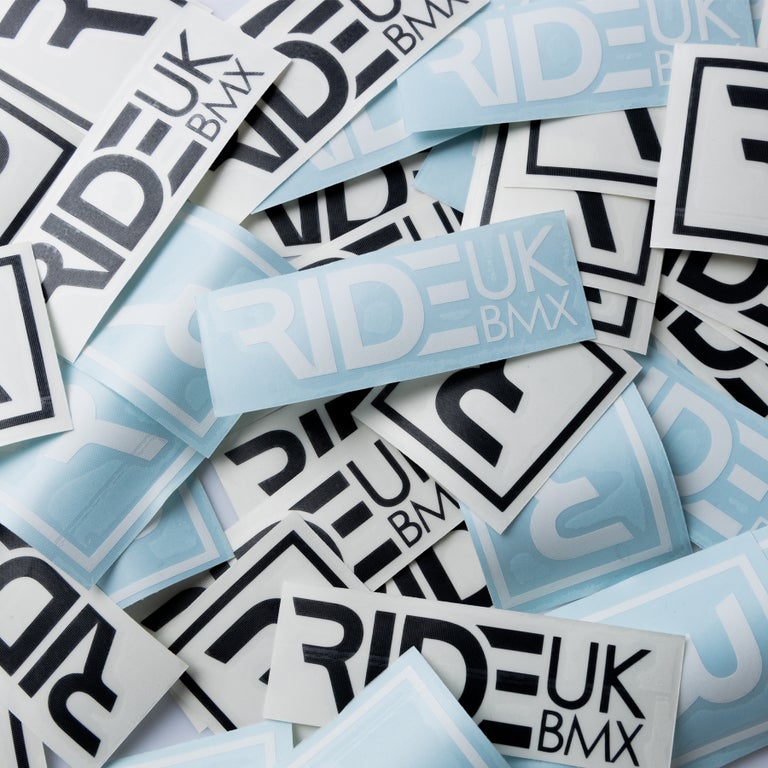 Ride UK BMX Logo Sticker Pack (4 Pieces)